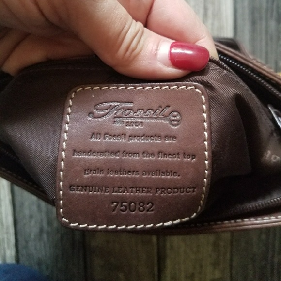 Fossil | Bags | Fossil Brown Leather Bag | Poshmark